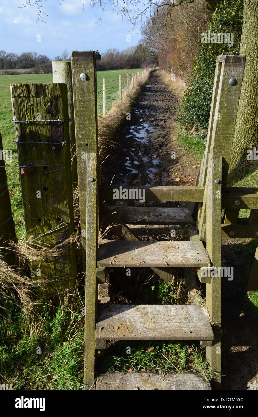 Ladder public footpath hi-res stock photography and images - Alamy