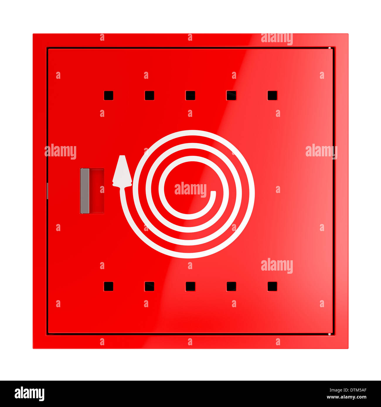 Hose pipe on reel Cut Out Stock Images & Pictures - Alamy