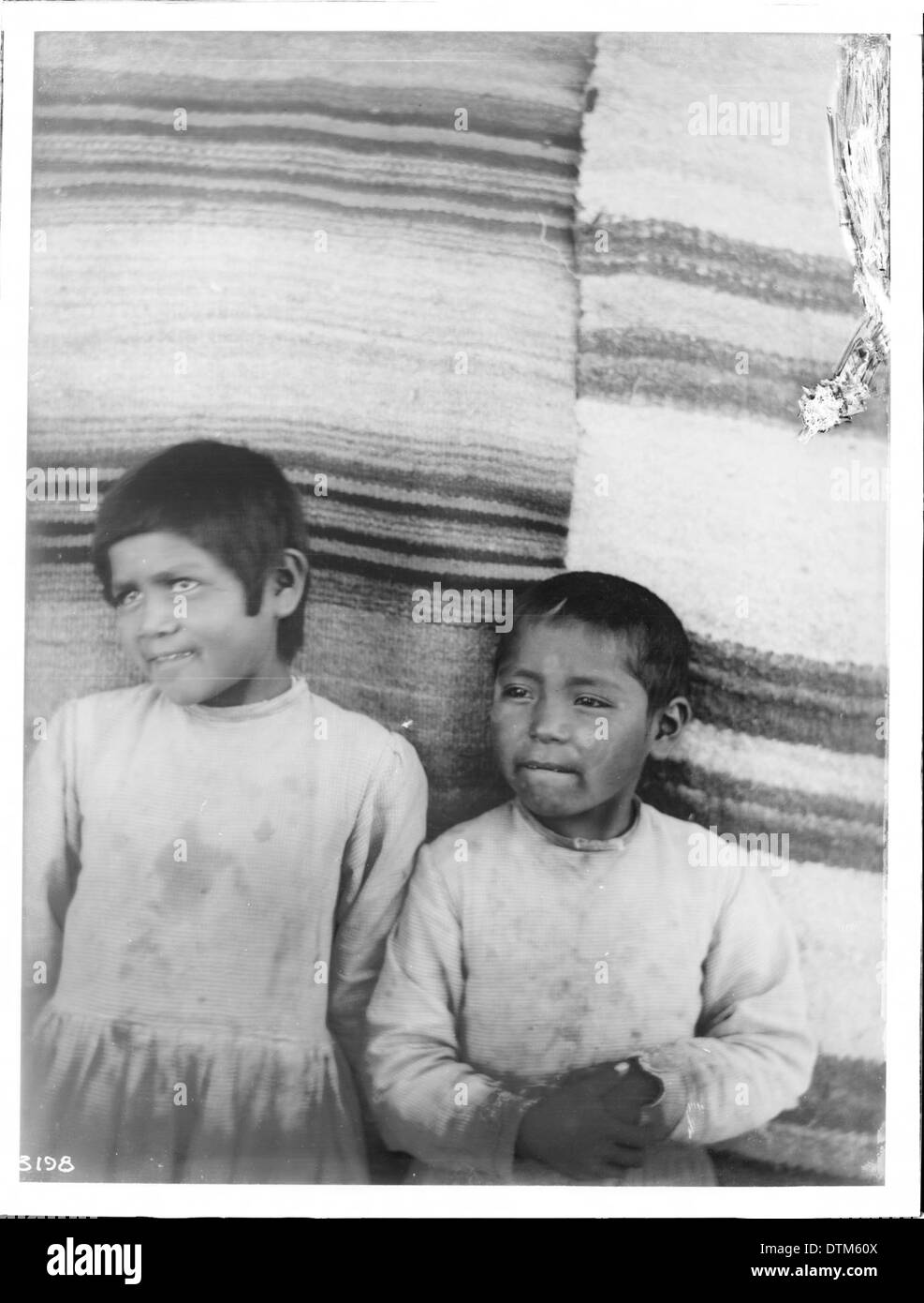 Two young Walapai Indian school girls from Kingman, Arizona ...