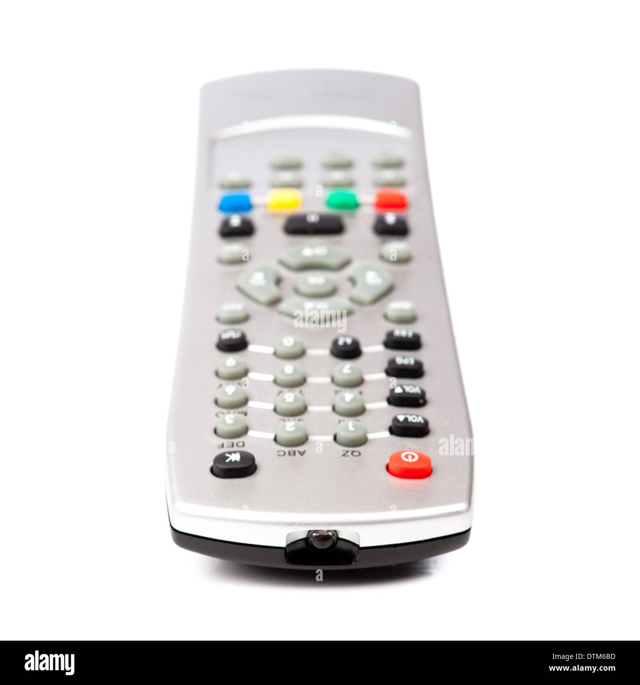 TV remote control isolated on white background Stock Photo - Alamy