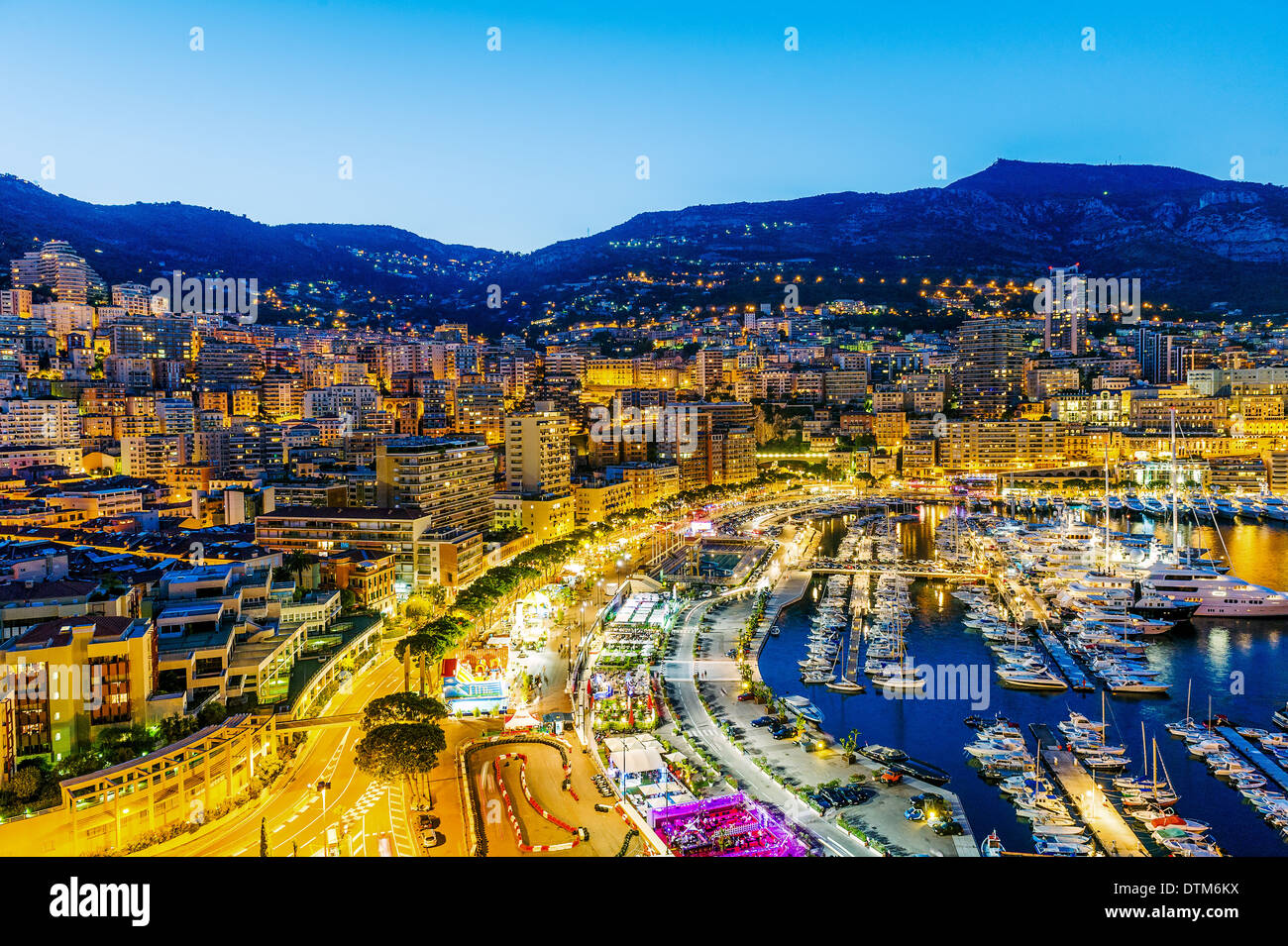 Europe, France, Principality of Monaco, Monte Carlo. Monaco harbour ...