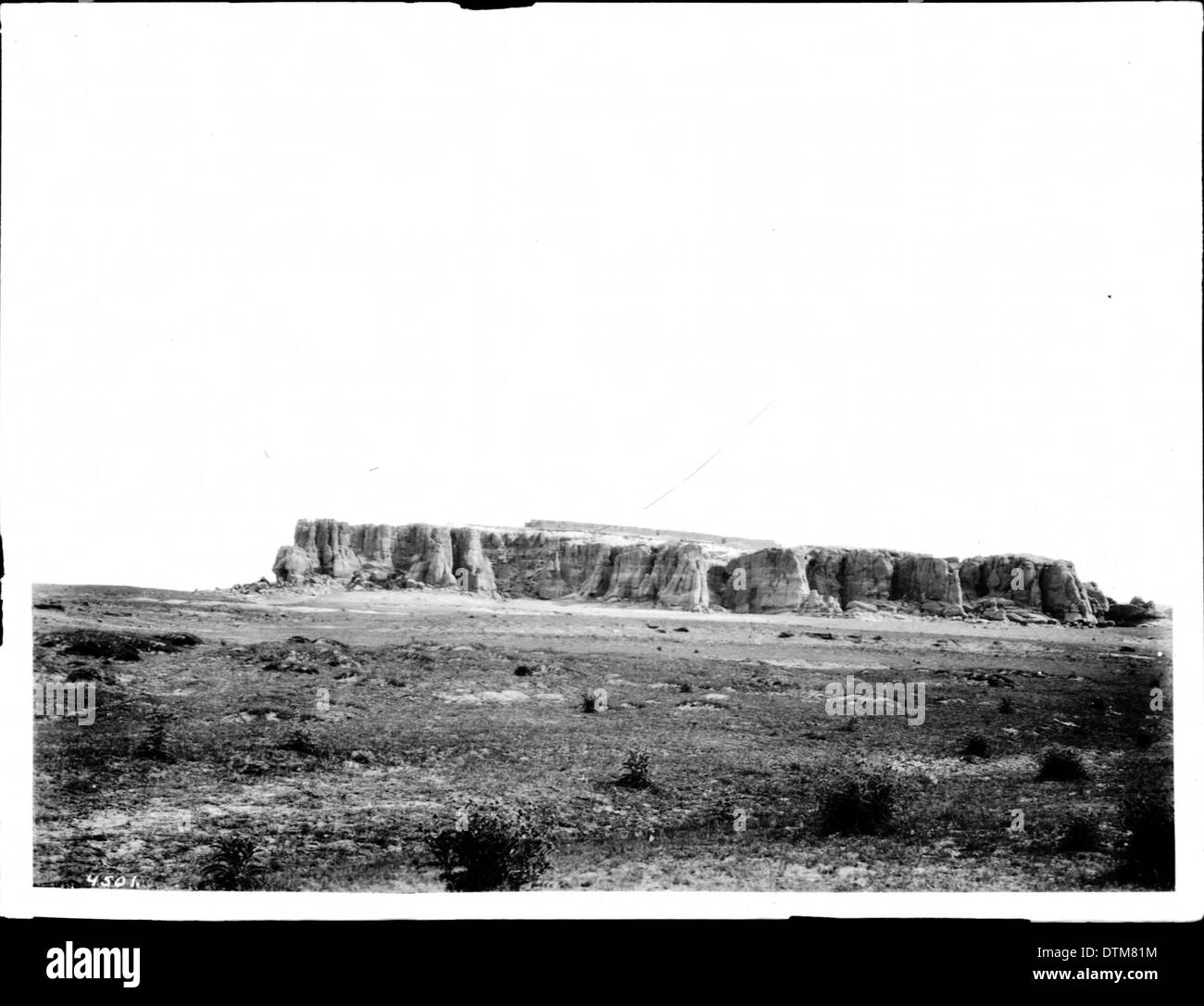 A photograph of the Acoma Pueblo taken from Mesa Encantada around 1900 ...