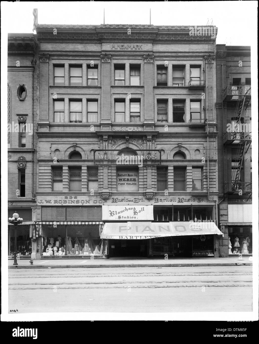 A photograph of the H. Newmark Building on Broadway south of 2nd Street ...