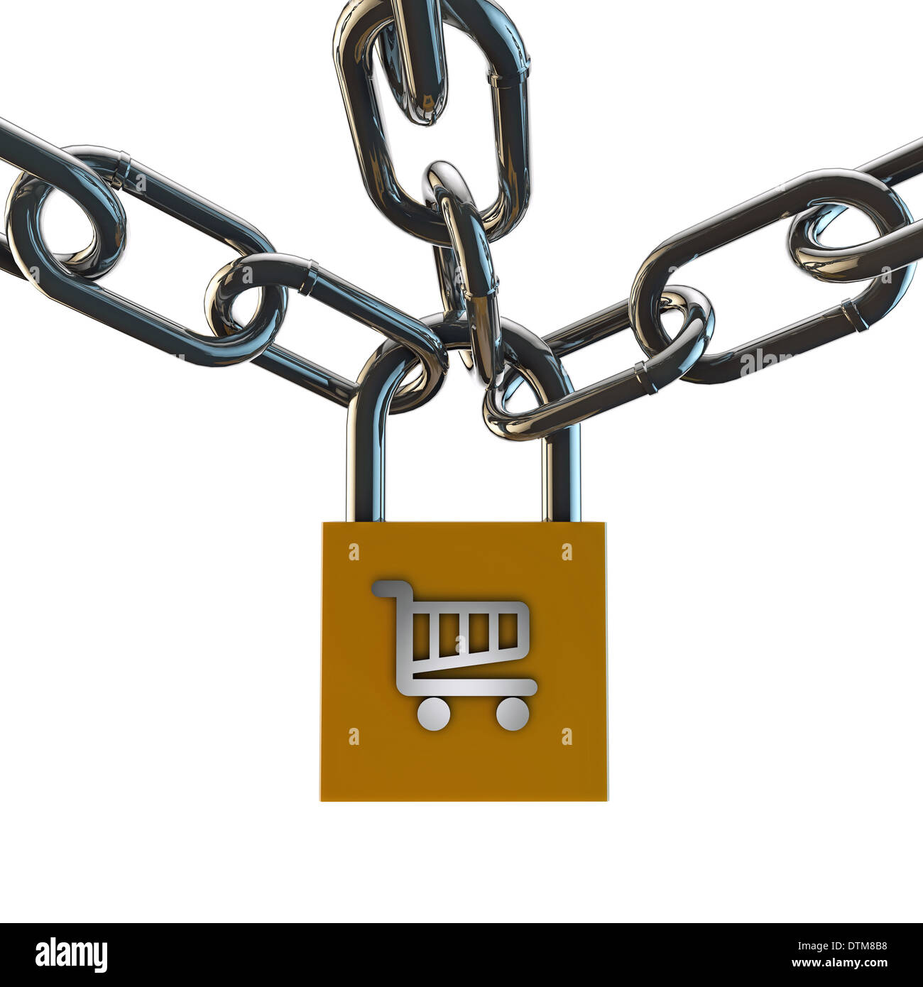 padlock isolated on white background Stock Photo - Alamy