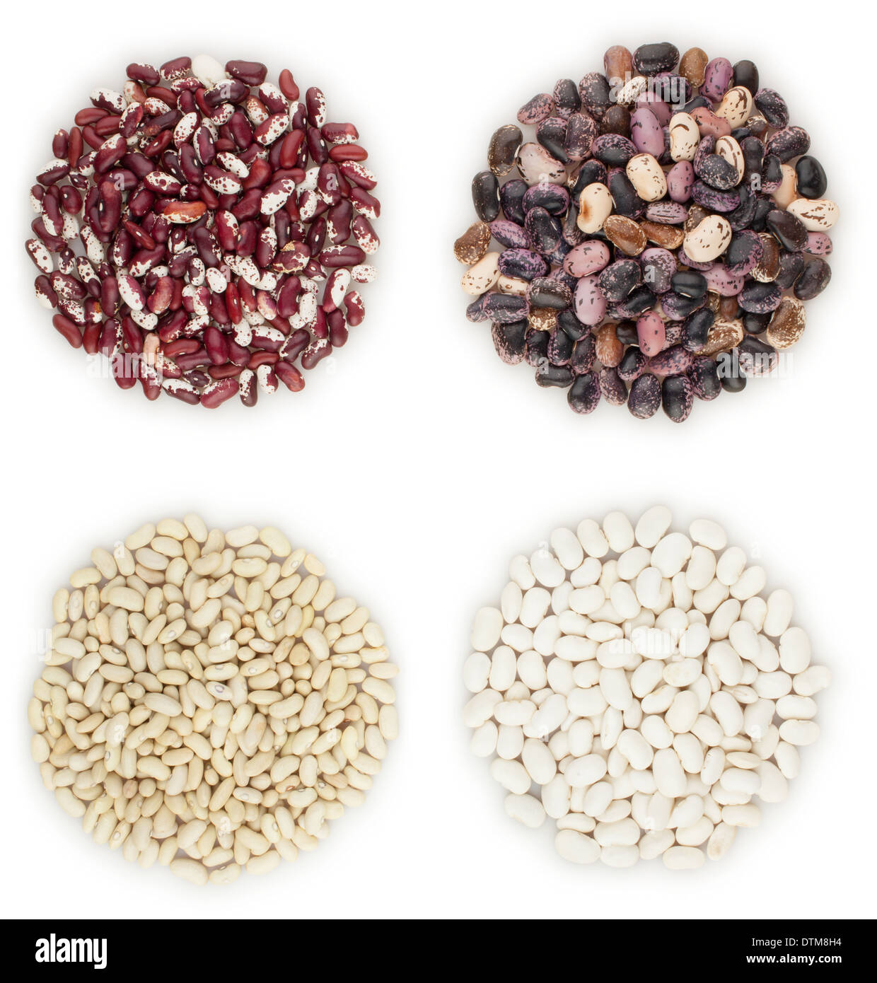 beans heap isolated on white Stock Photo - Alamy