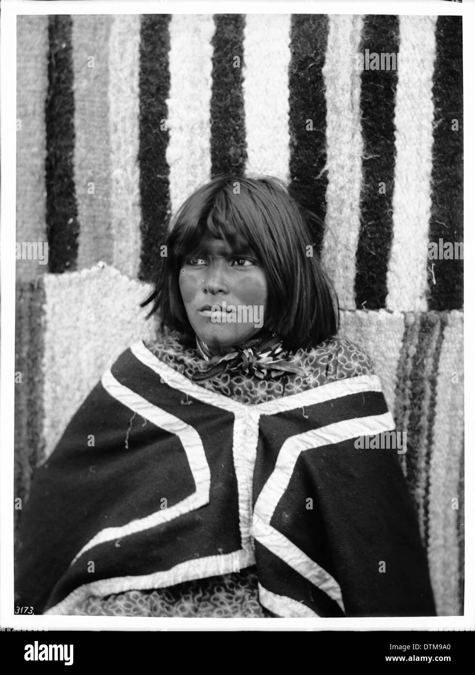Walapai Indian ex-school girl with painted face, Hackbury, Arizona, ca ...