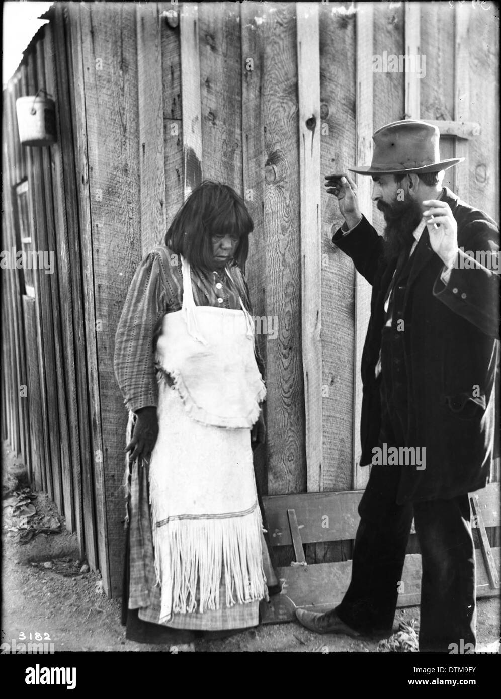A photograph of a Walapai Indian woman, the wife of Chief Shurum, with ...