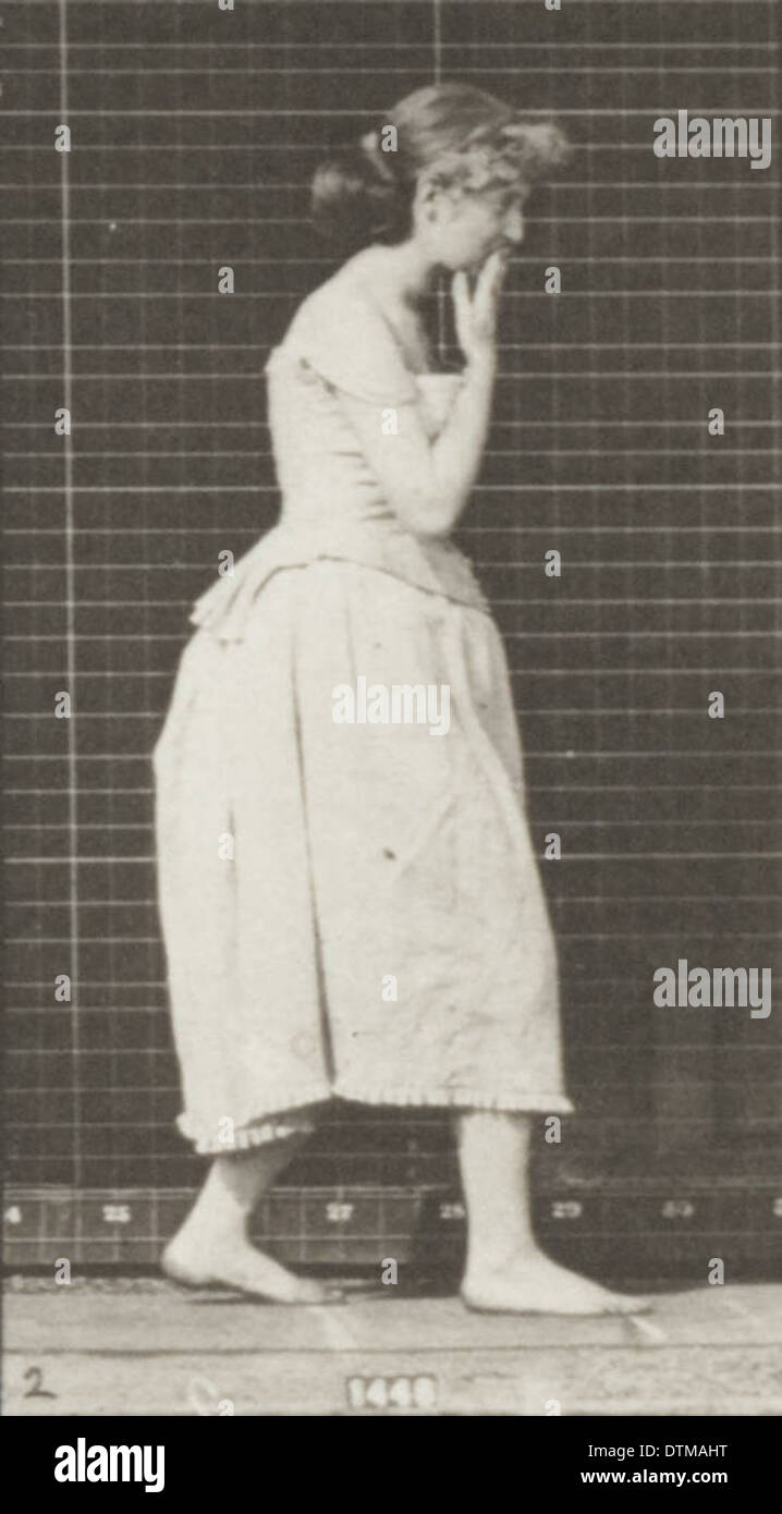 A woman in a long dress is captured curtseying, kissing her hand, and ...
