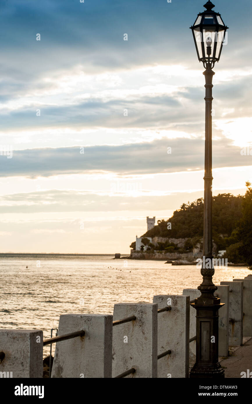 Sunset in Trieste,Italy Stock Photo - Alamy