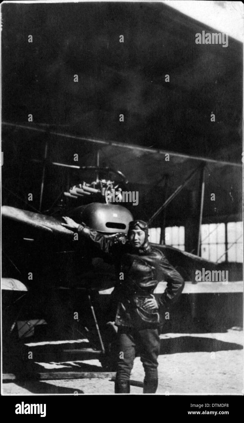 A young man named Lee is photographed with a plane, likely in the early ...
