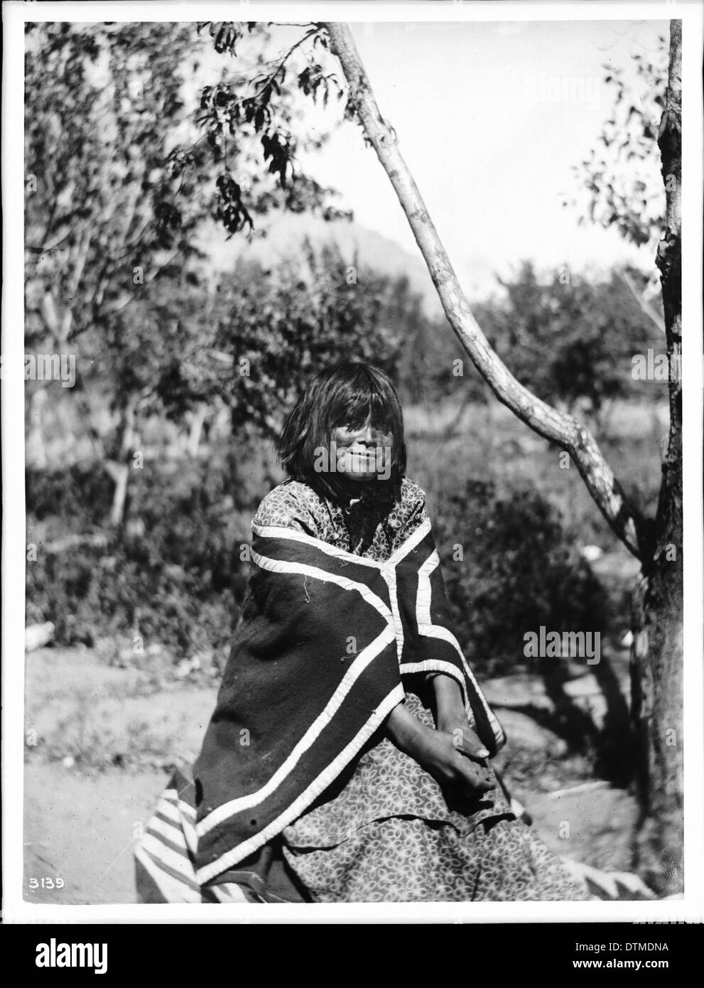A photograph of a young Walapai Indian mother from Hackbury, Arizona ...