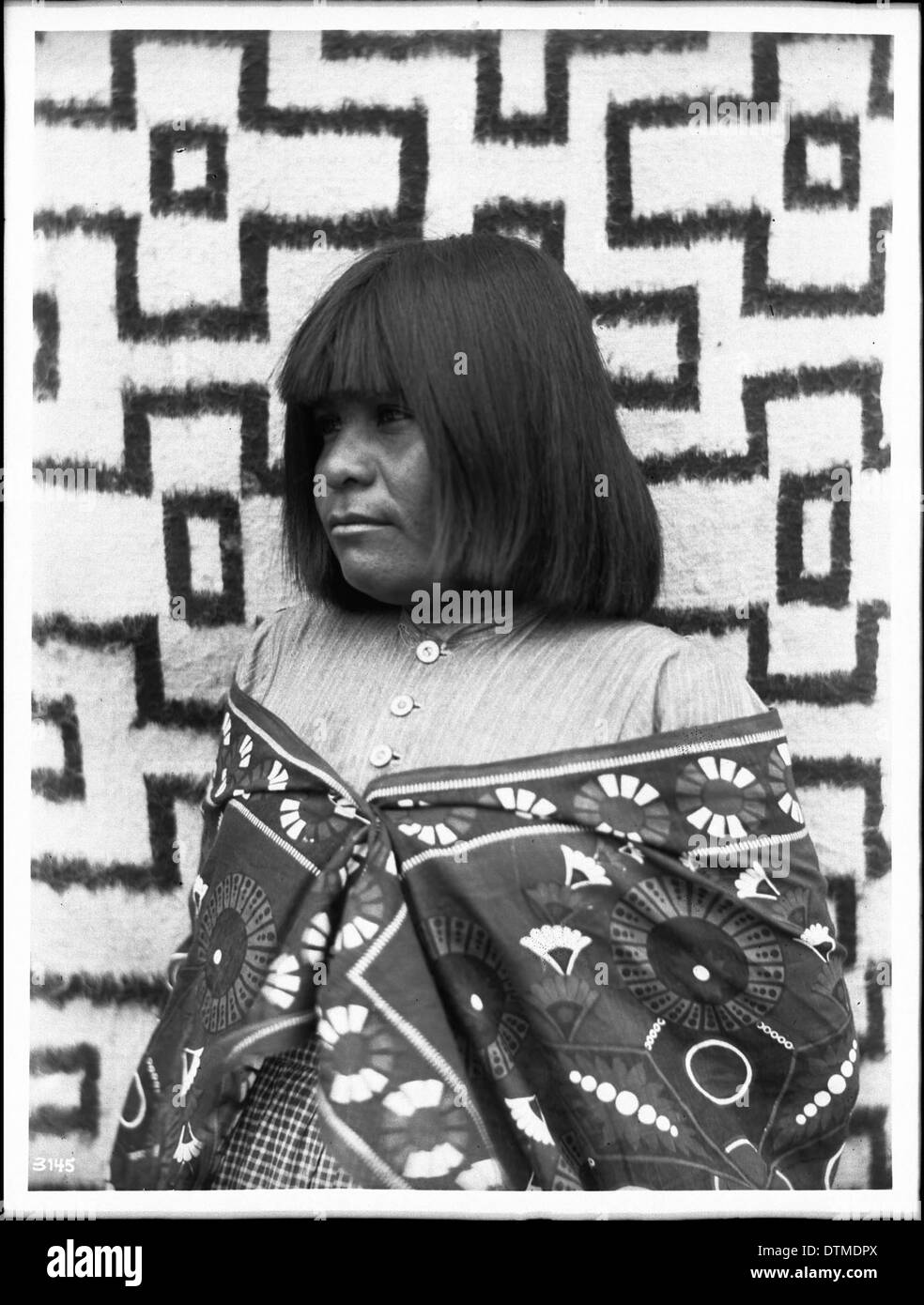 This photograph features a young Walapai Indian woman from the Friendly ...