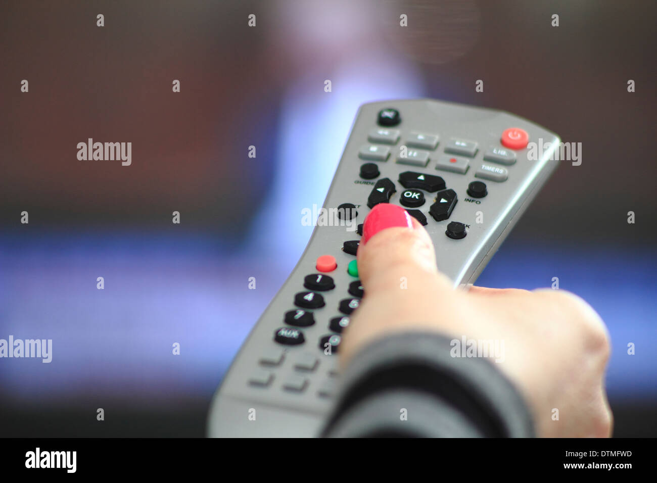 Tv remote control handset hi-res stock photography and images - Alamy