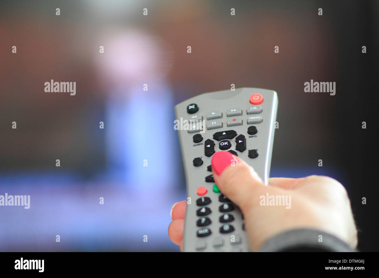 Tv remote control handset hi-res stock photography and images - Alamy