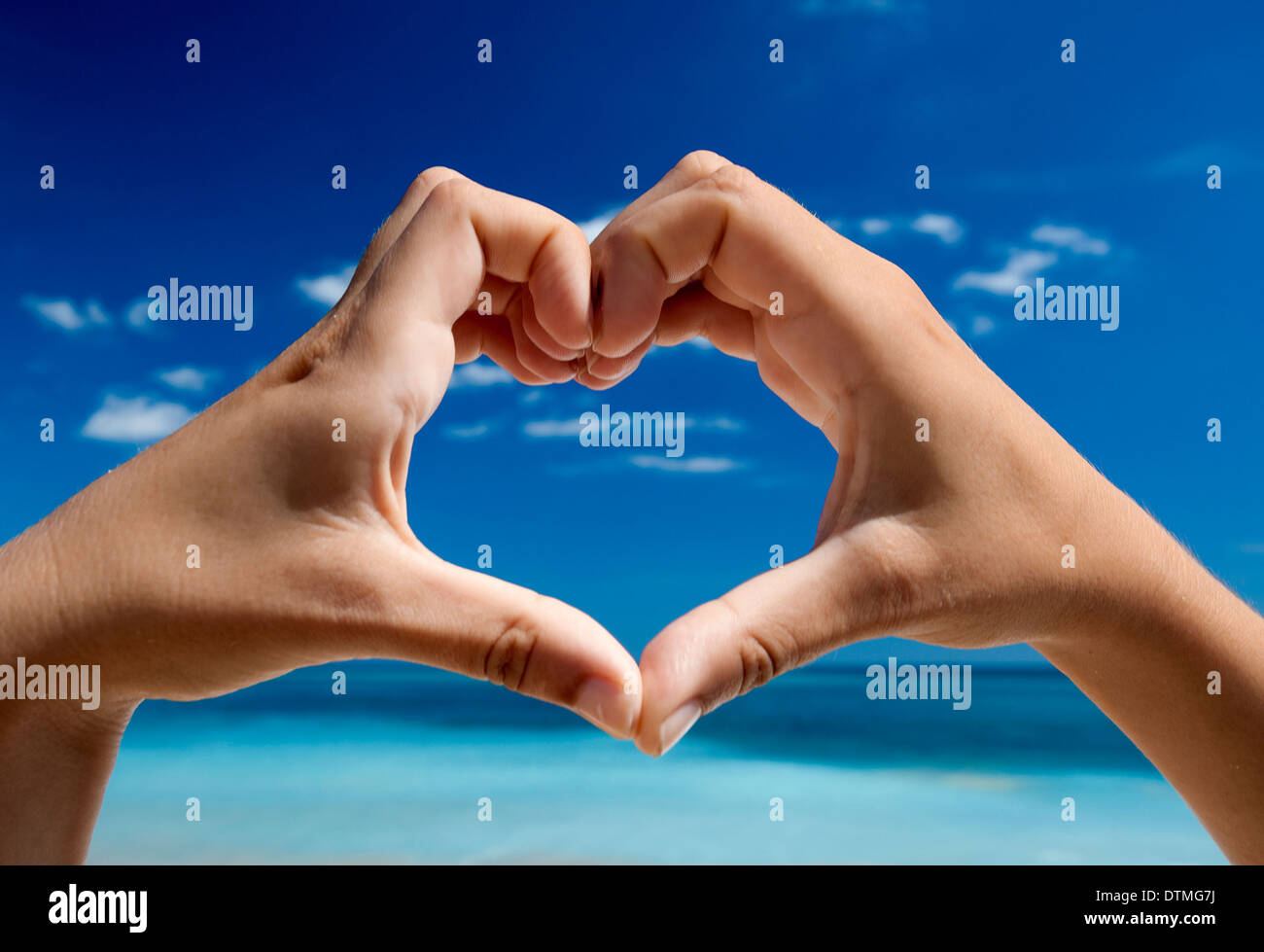 Love hand connection heart shape hi-res stock photography and images ...