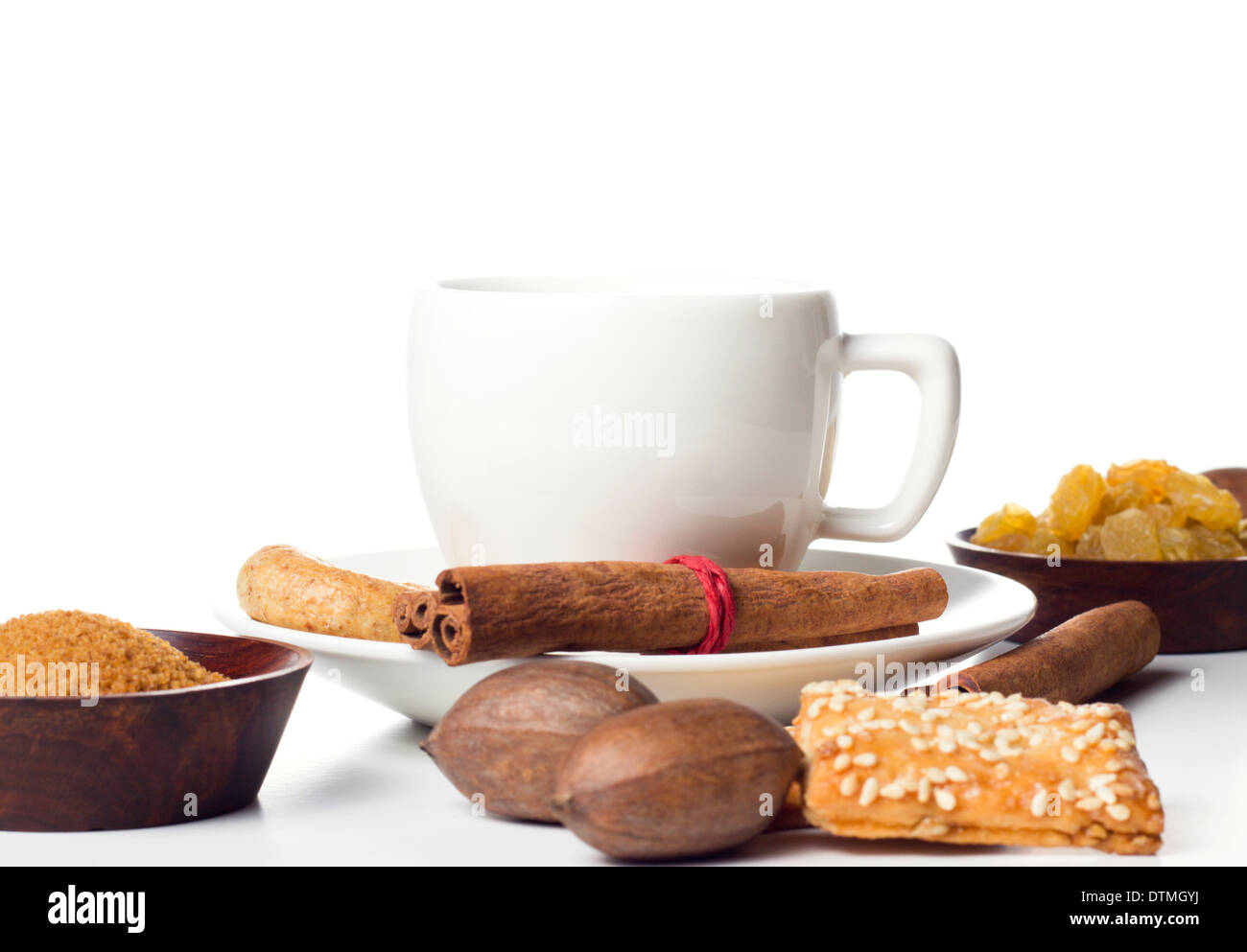 Plate cup sweet food raisin table hi-res stock photography and images ...