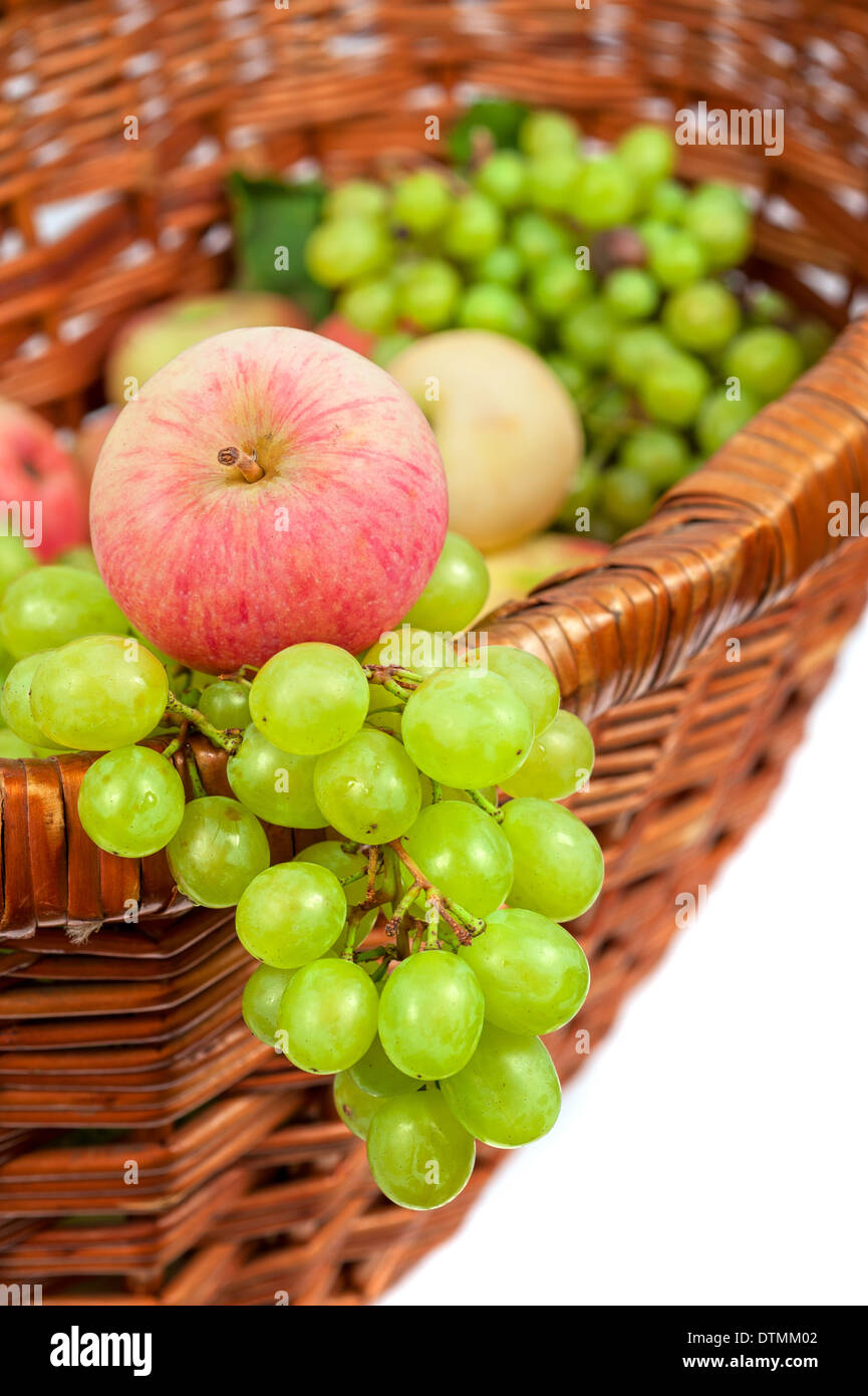 apples and grapes Stock Photo - Alamy