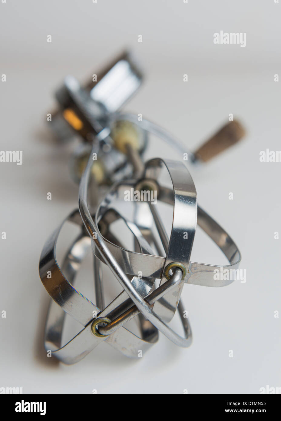A silver hand whisk Stock Photo - Alamy
