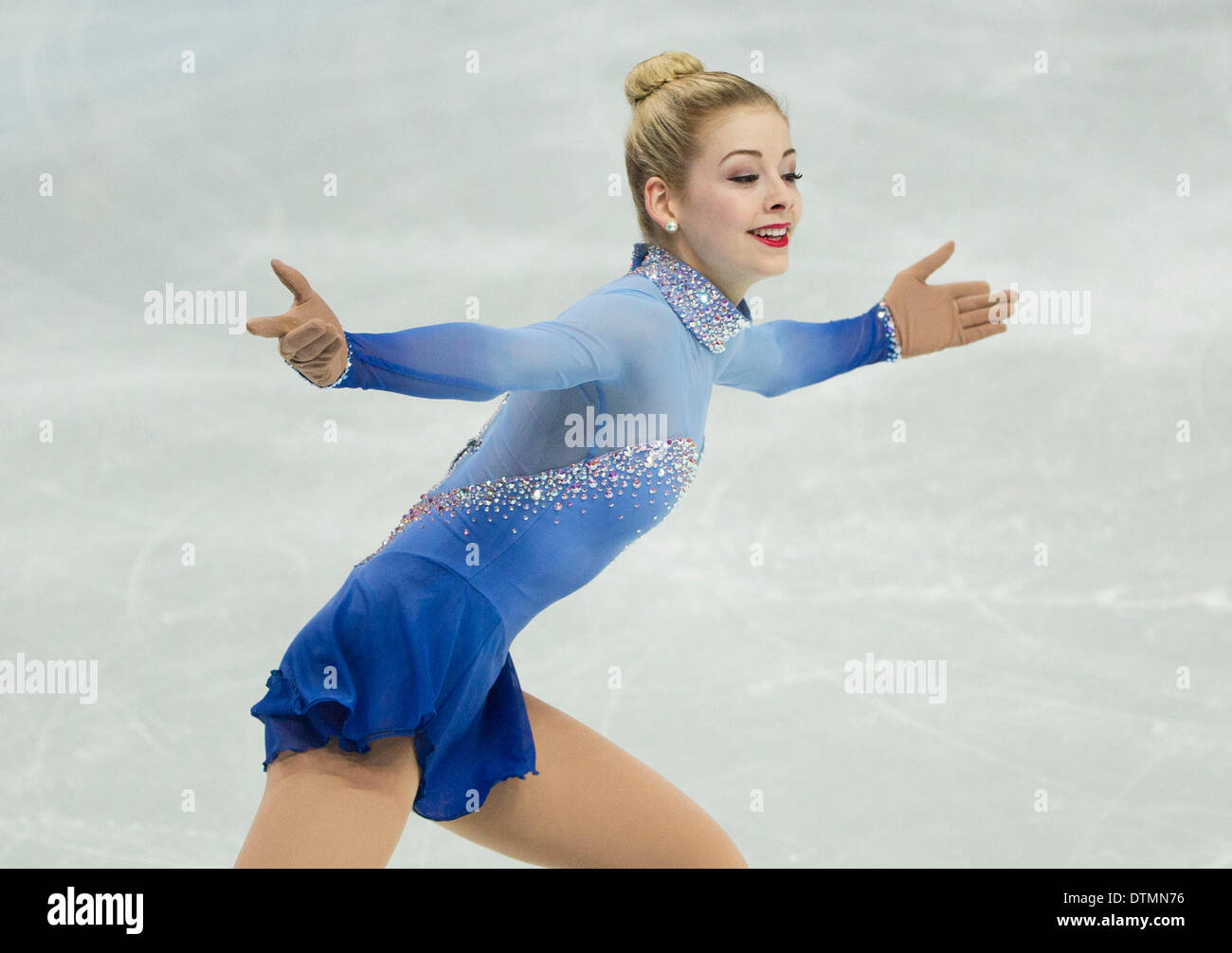 Sochi, Russia. 20th Feb, 2014. Gracie Gold of the United States perform ...