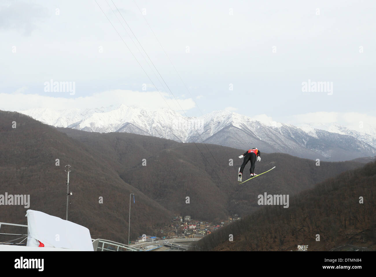 Sochi, Russia. 20th Feb, 2014. Akito Watabe (JPN) Nordic Combined ...