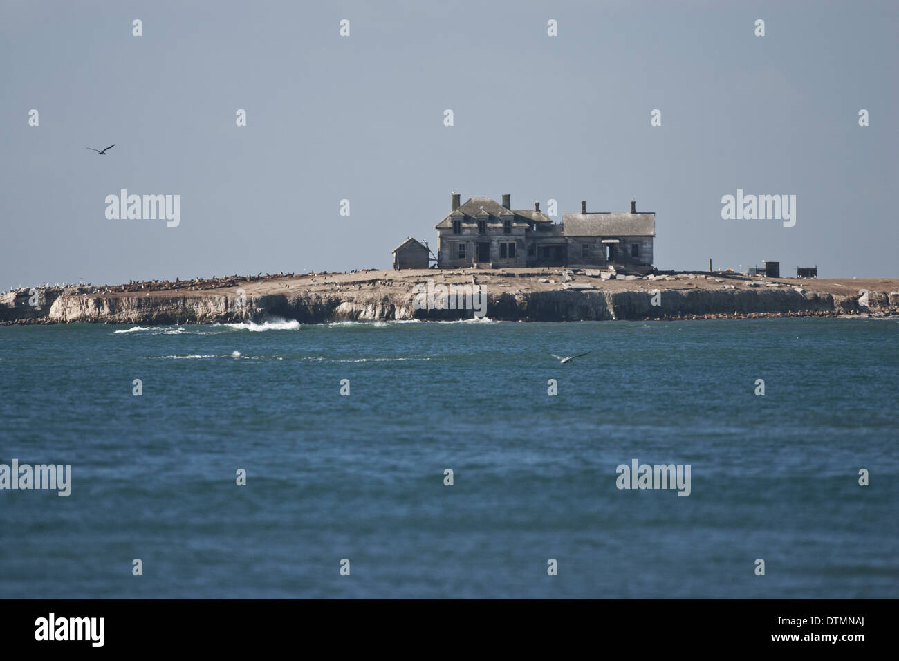 Lone Abandoned Home House In The Middle Of Nowhere Is Scary Creepy Surrounded By Ocean Water Sea
