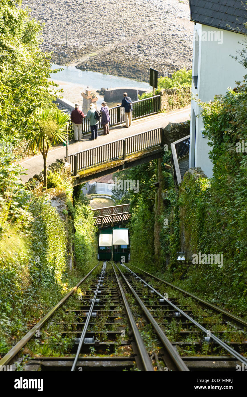 Lynton and Lynmouth Cliff Railway Stock Photo - Alamy