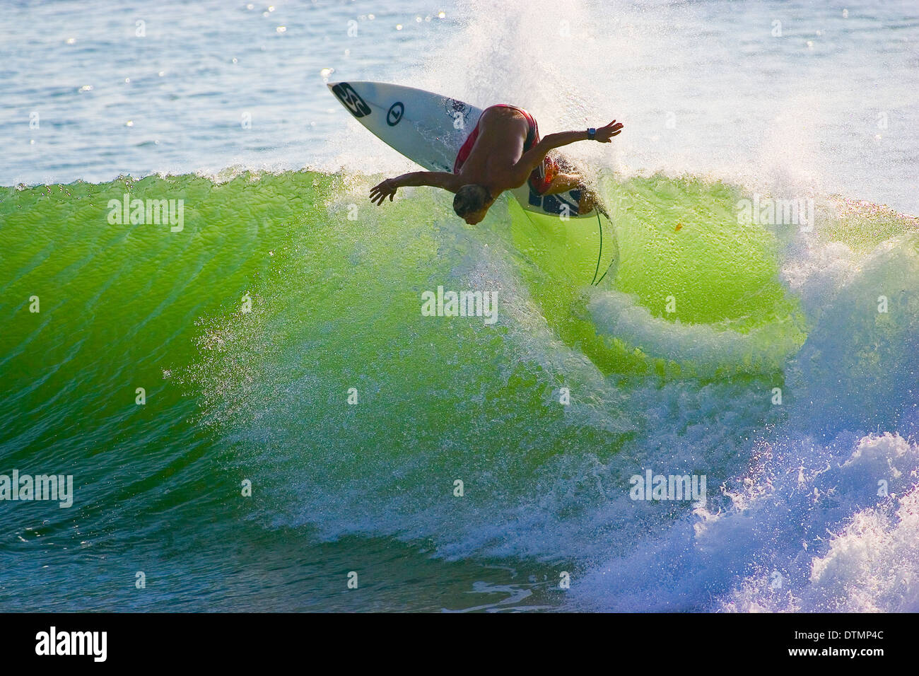 surfing getting barreld in a wave ocean sea water board beach hawaii ...