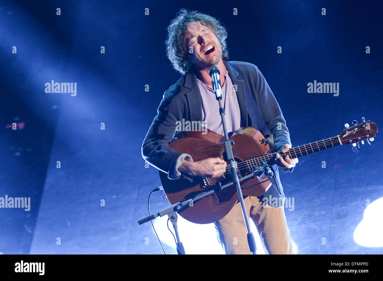 Sanremo, Italy. 21st Feb, 2014. Damien Rice attend the third night of ...