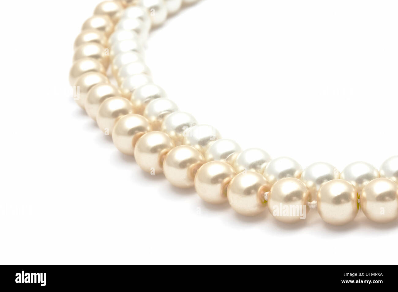 Beautiful pearl necklace Stock Photo - Alamy