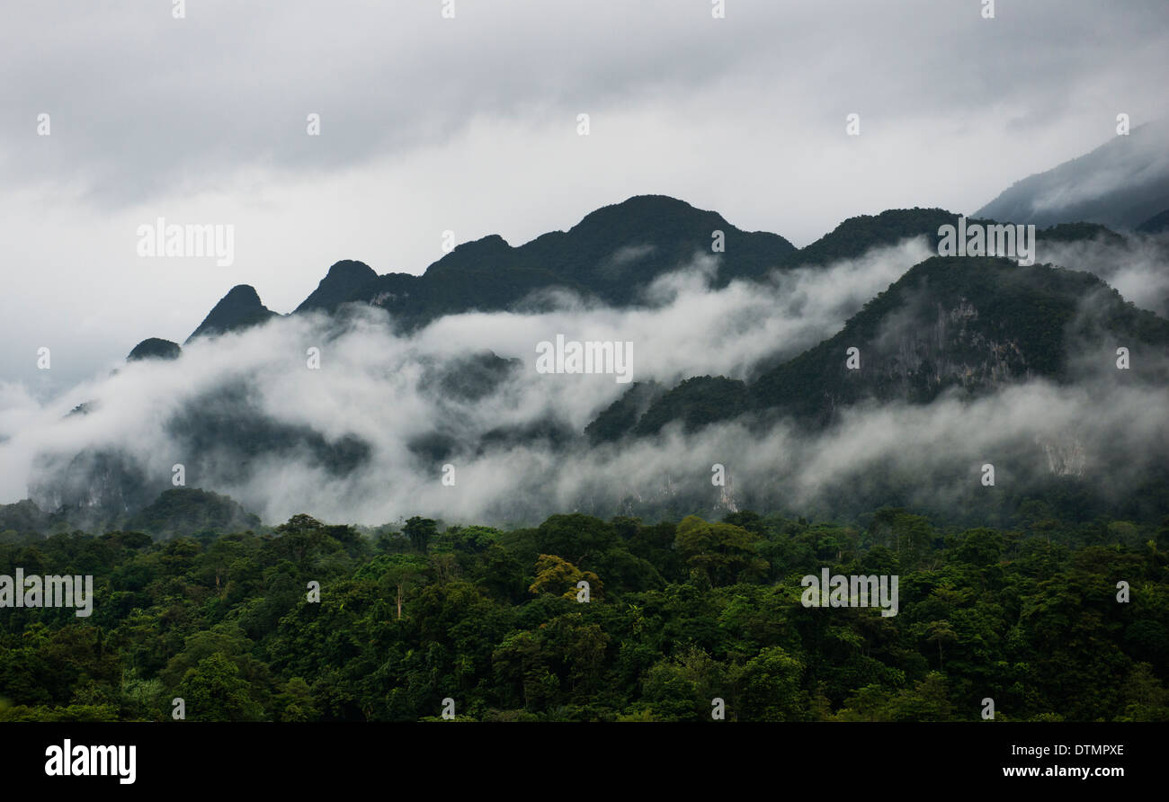Beautiful landscapes of Gunung Mulu national park in Sarawak, Borneo ...