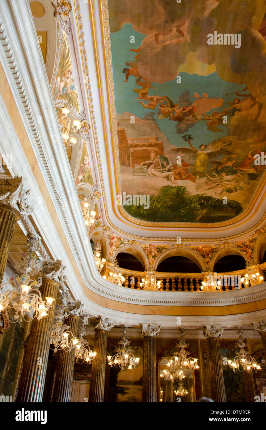 Interior Of The Amazon Theatre In Manaus High Resolution Stock ...