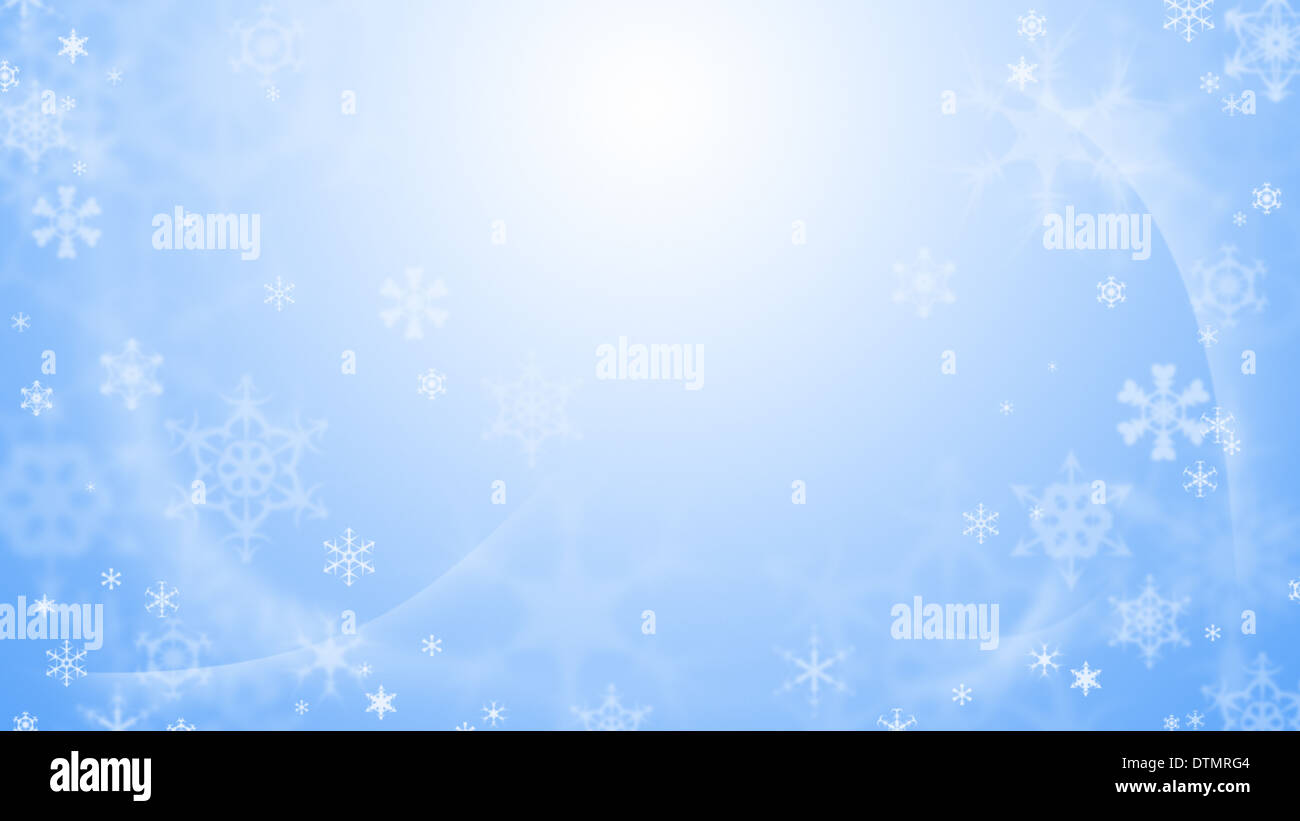 Blue abstract winter background with snow Stock Photo - Alamy