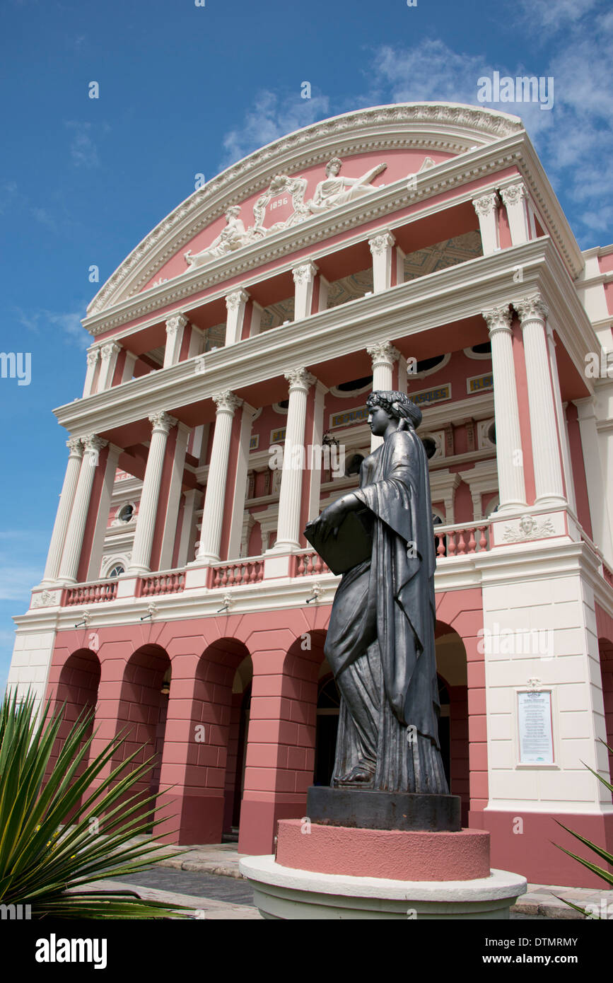 Brazil, Amazon, Manaus. Historic Manaus Opera House (Teatro Amazonas ...