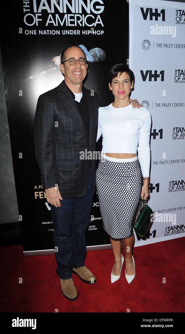 New York, NY, USA. 20th Feb, 2014. Jerry Seinfeld, Jessica Seinfeld in ...