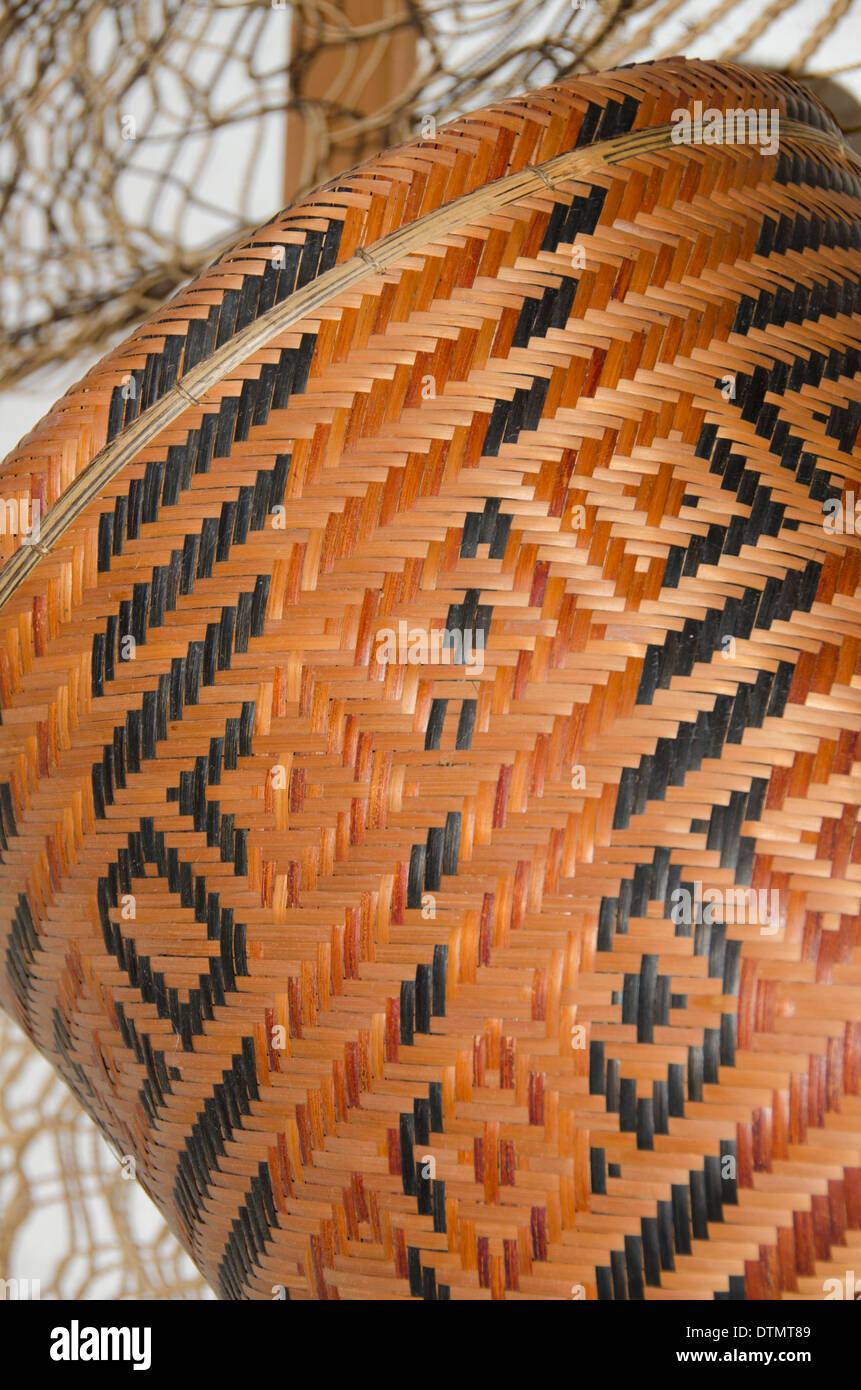 Brazil, Amazon, Manaus, Indian Museum. Traditional indigenous Indian ...