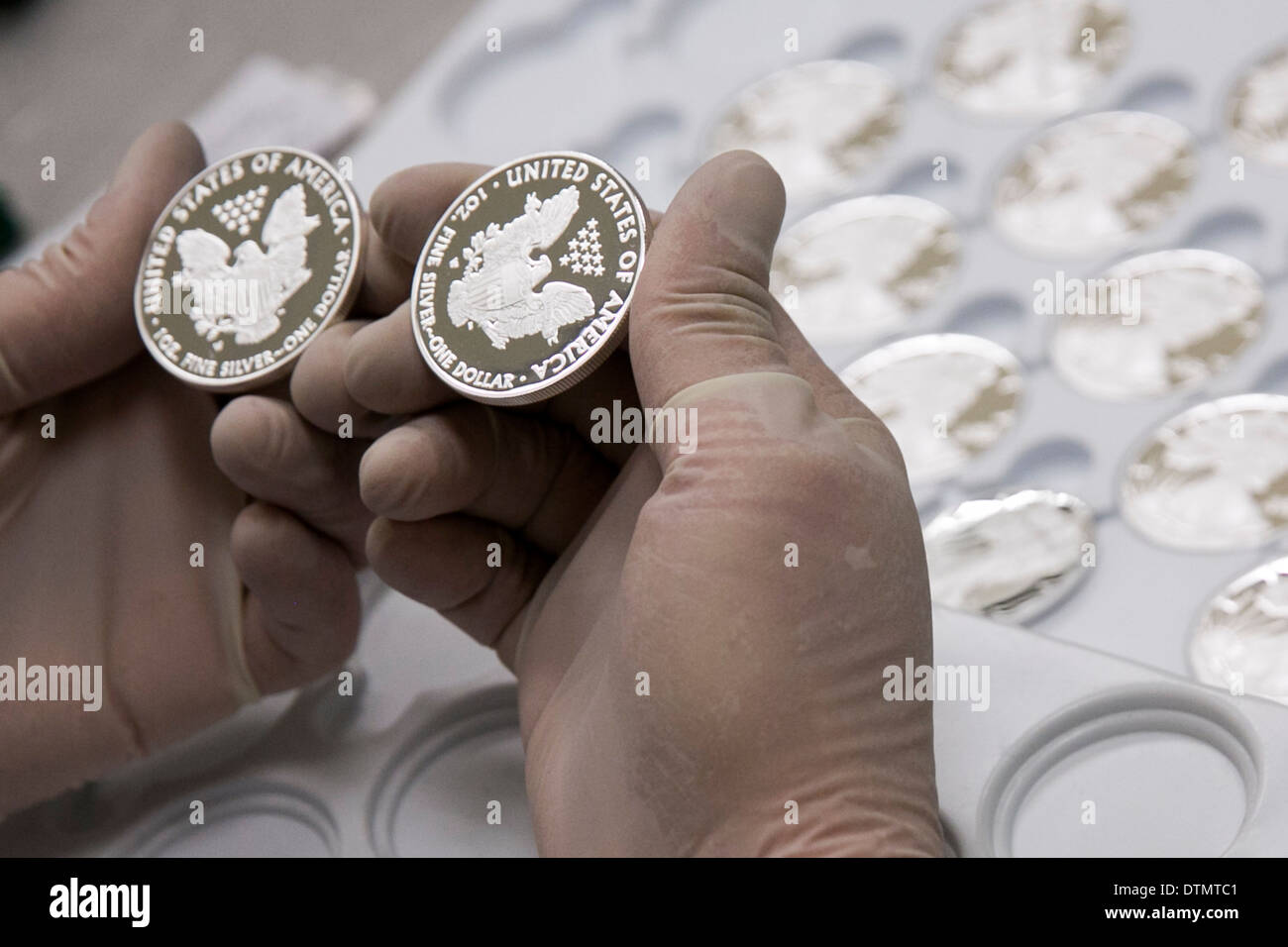 American coin production hi-res stock photography and images - Alamy