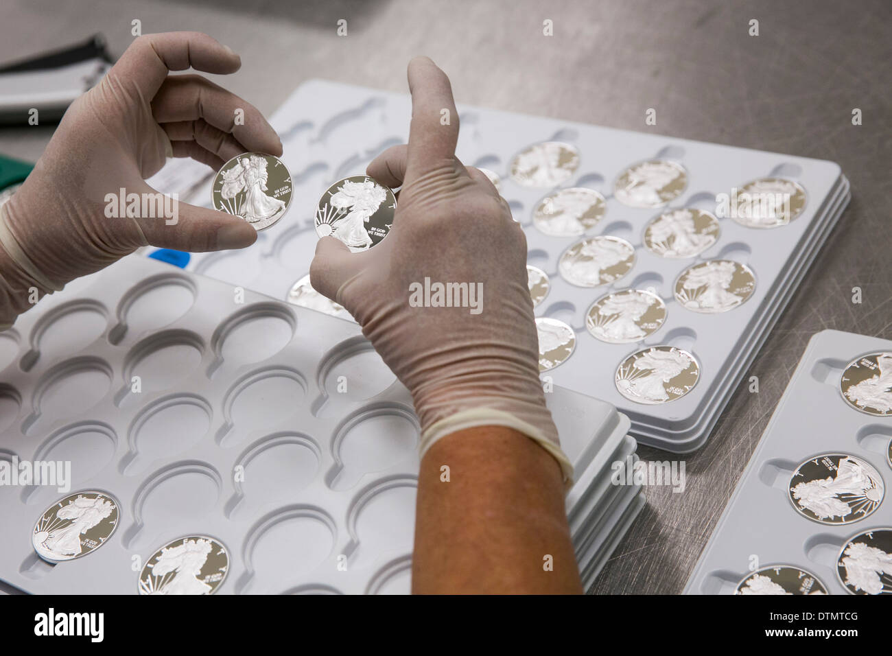 American coin production hi-res stock photography and images - Alamy