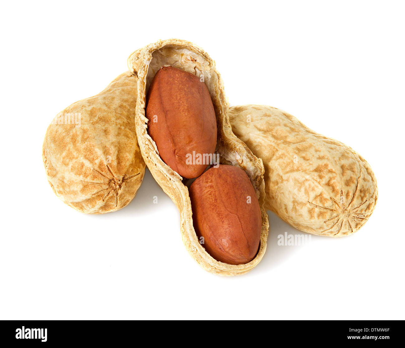 peanuts isolated on white background Stock Photo - Alamy