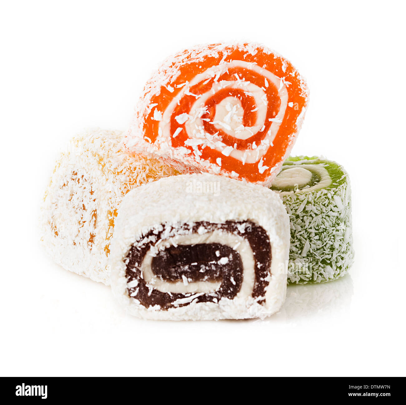 Turkish delight oriental sweets close hi-res stock photography and ...