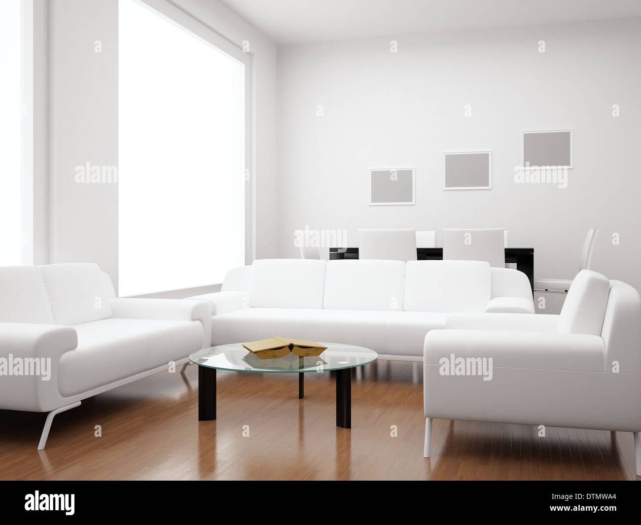 Interior of the modern room. High resolution image. 3d rendered ...