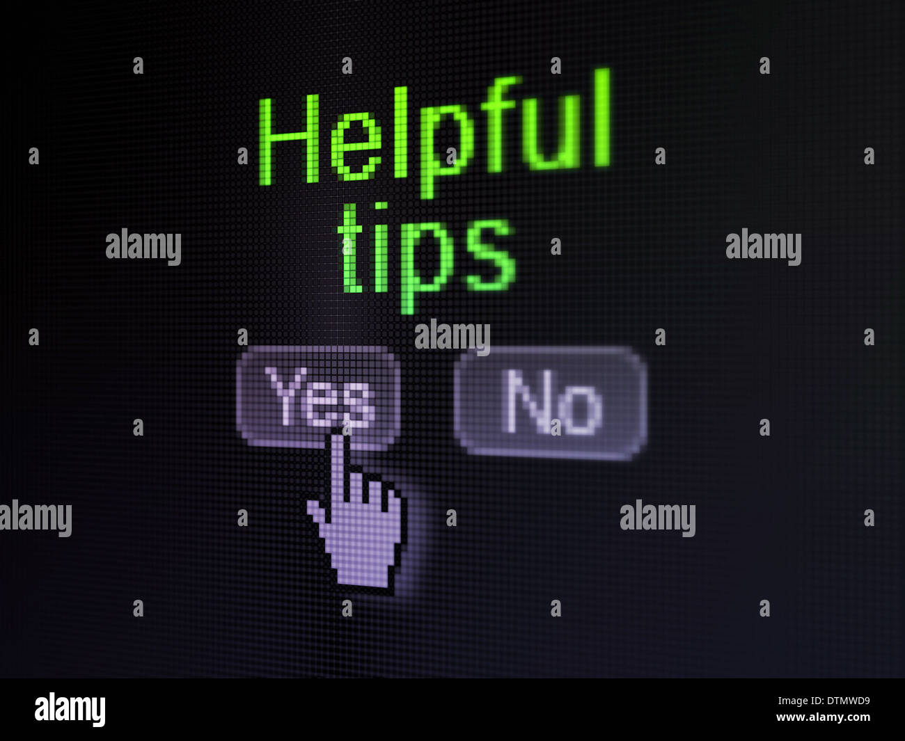 Education concept: Helpful Tips on digital computer screen Stock Photo ...