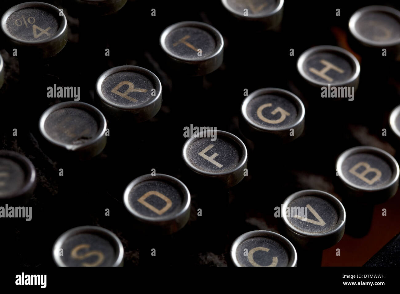 Antique typewriter keys Stock Photo - Alamy