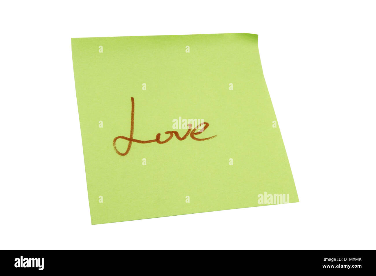 Green memo paper Stock Photo - Alamy