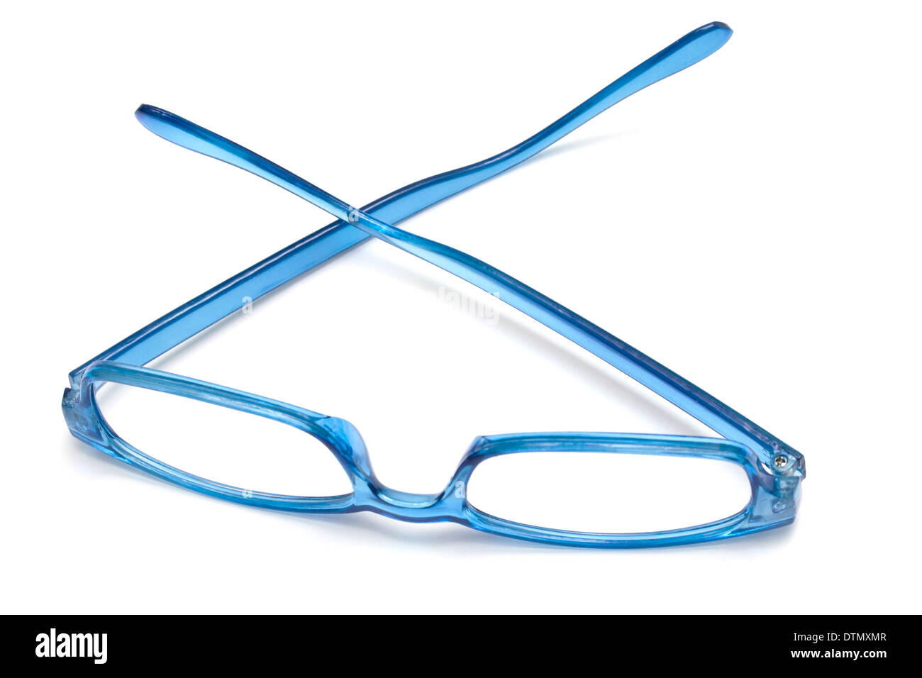 Beautiful blue glasses Stock Photo - Alamy