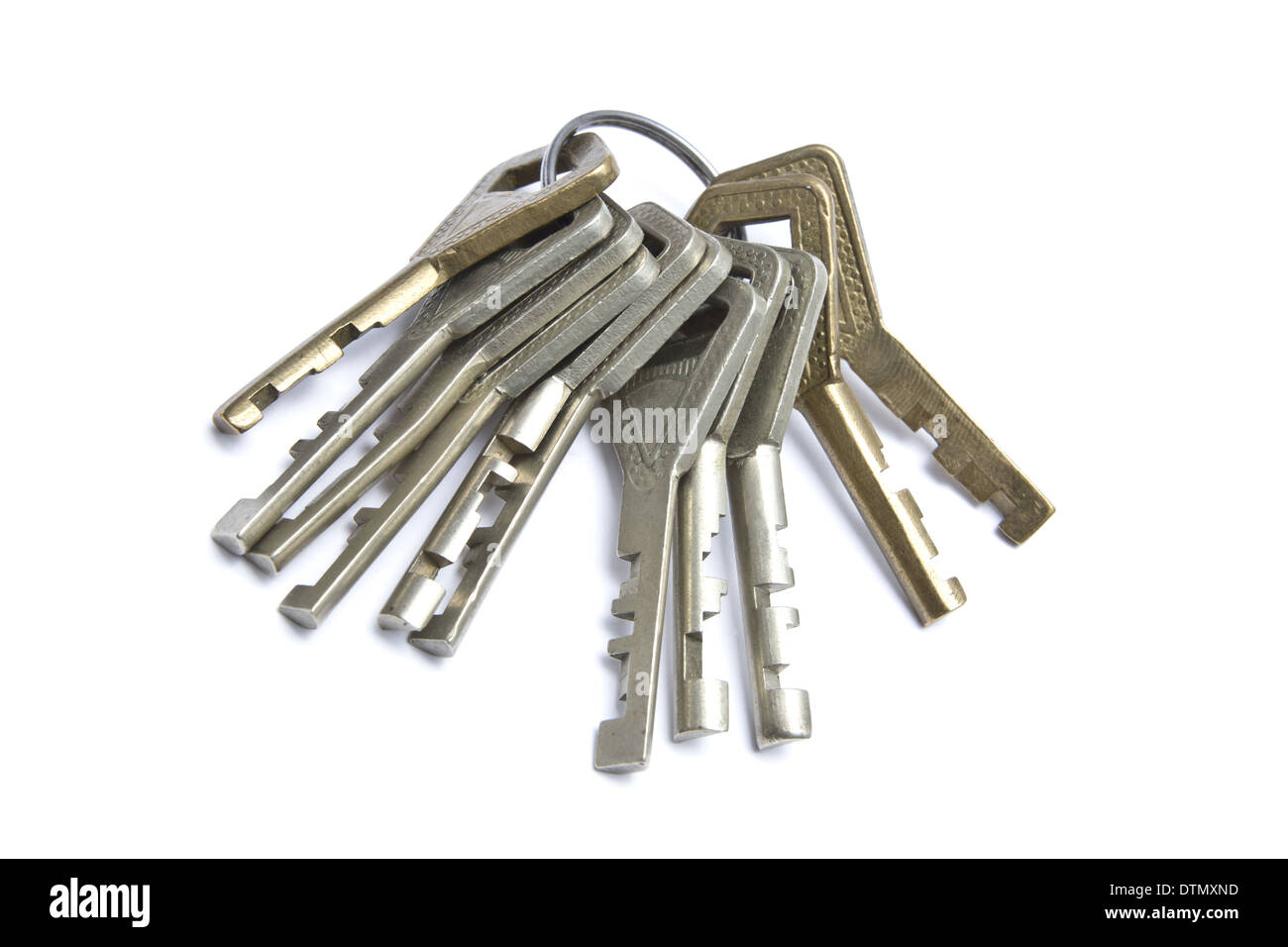 Bunch old brass skeleton keys hi-res stock photography and images - Alamy