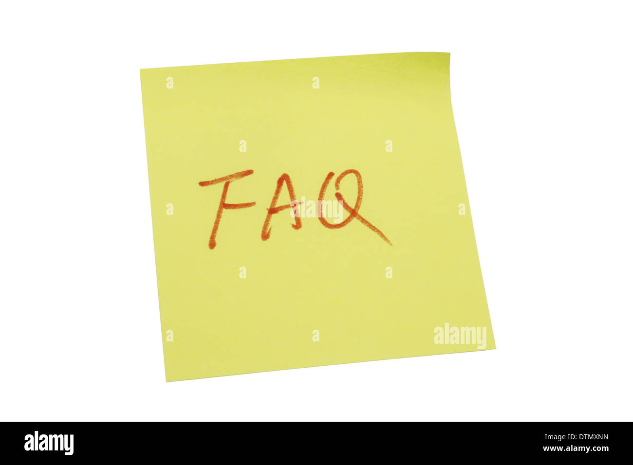 Yellow memo paper Stock Photo - Alamy