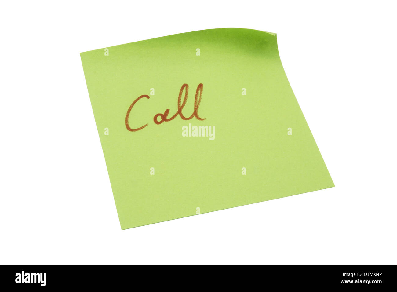 Green memo paper Stock Photo - Alamy