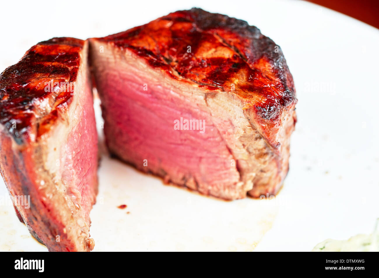 Filet mignon plate white background hi-res stock photography and images - Alamy