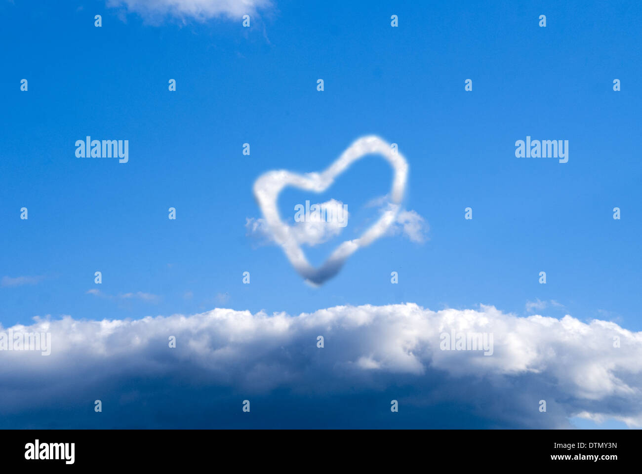 Heart from Clouds Stock Photo - Alamy