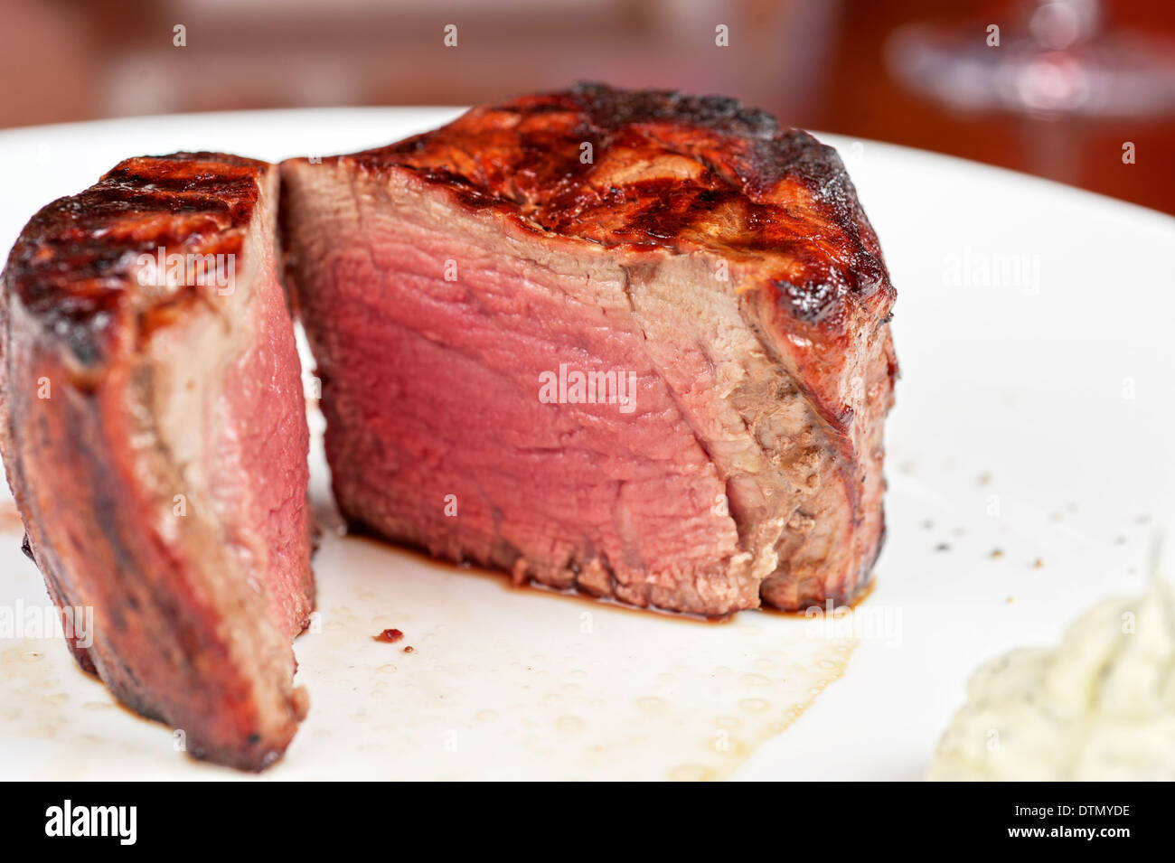 Filet mignon plate white background hi-res stock photography and images - Alamy